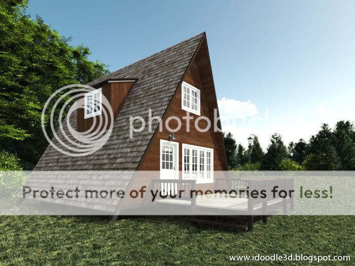 I Doodle 3D: 3D : A-Frame House